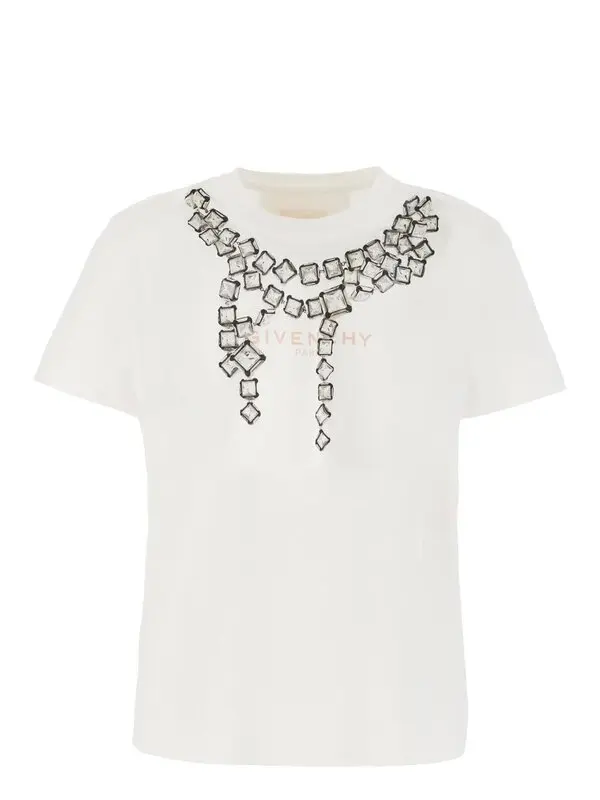 Givenchy Crystal Chain Print Short Sleeve T-shirt - Multicolor