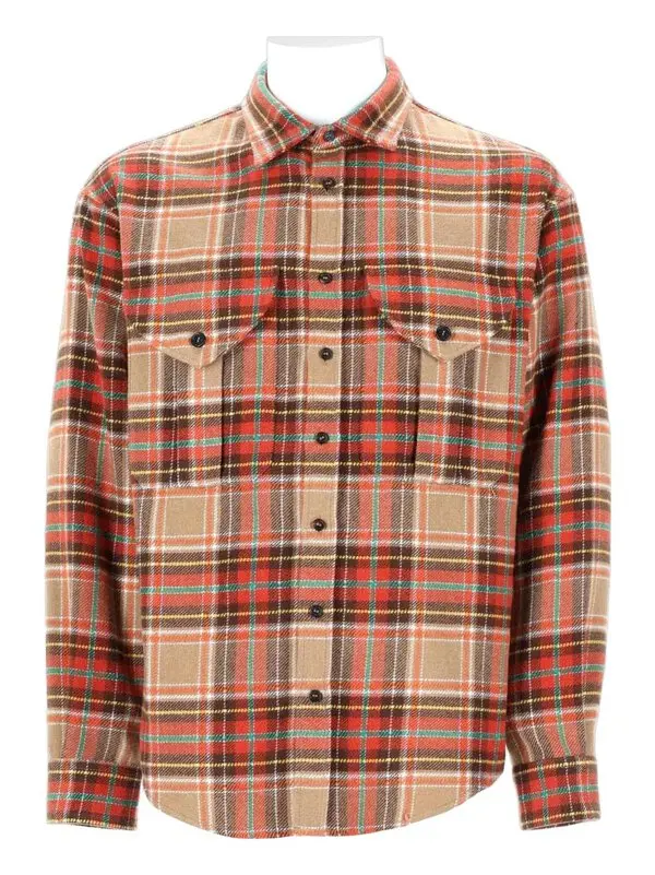 Dsquared2 Plaid Military Shirt - Cream