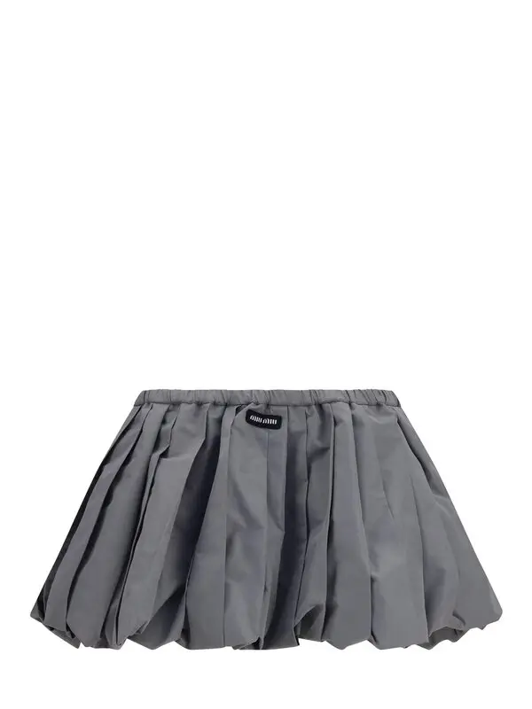 Miu Miu Balloon Mini Skirt - Gray