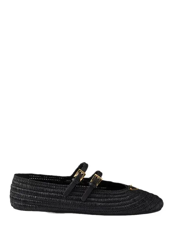 Prada Crochet Ballerinas - Midnight