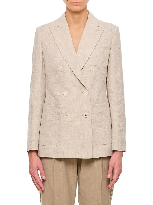 Max Mara Targa Linen Blazer - Multicolor