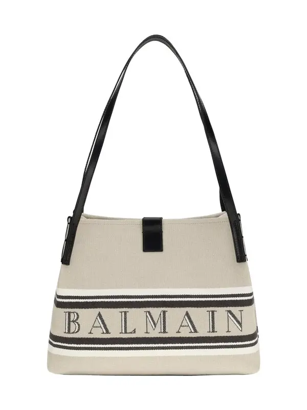 Balmain Canvas Shoulder Bag - Multicolor