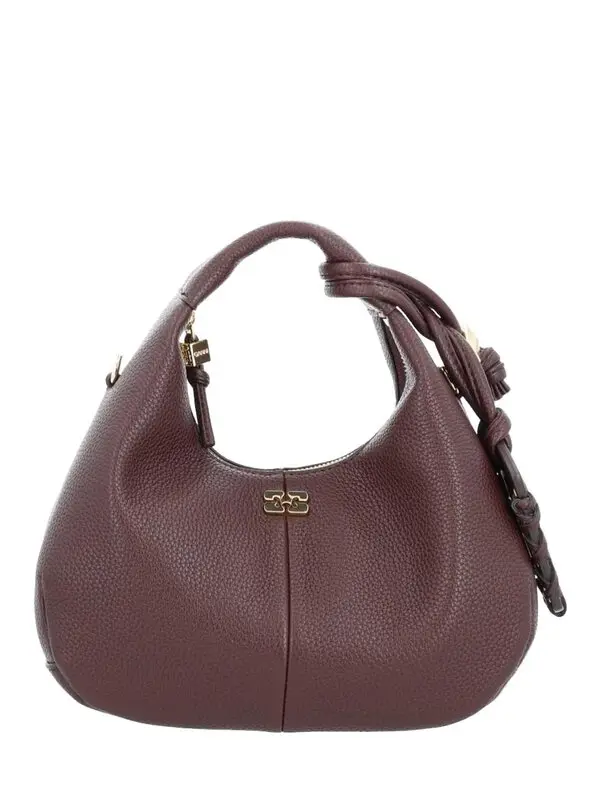GANNI Borsa Hobo Small - Brown
