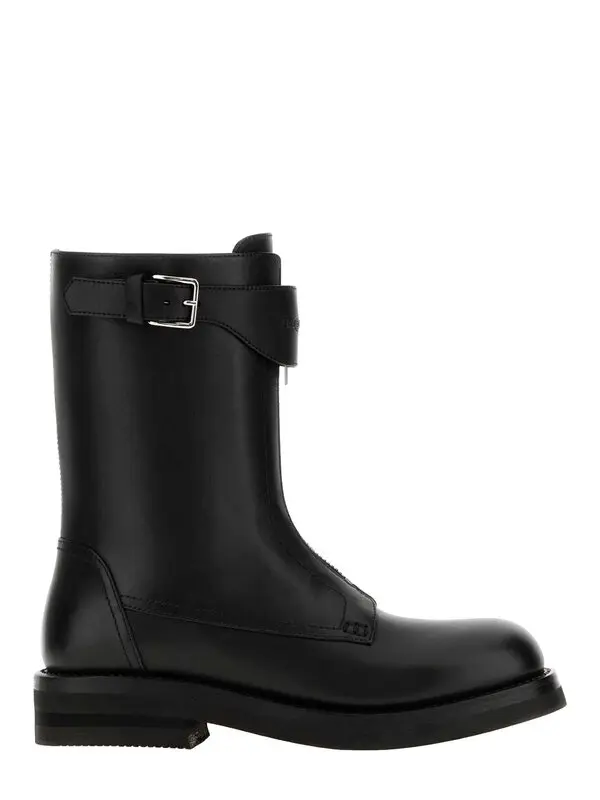 Alexander McQueen Leather Boots - Black