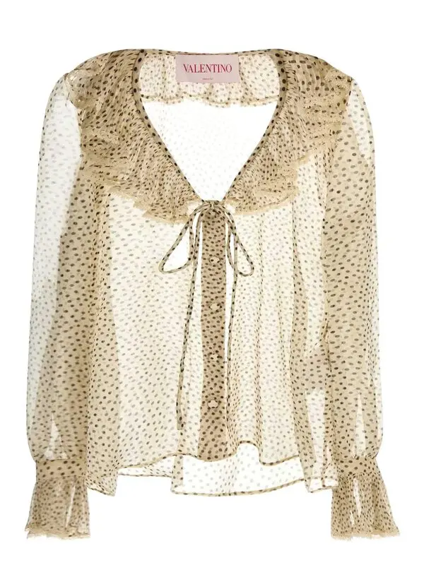 Valentino Garavani Printed Georgette Shirt - Multicolor