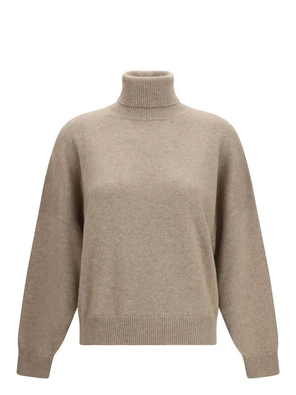 Brunello Cucinelli Cashmere Turtleneck Sweater - Brown