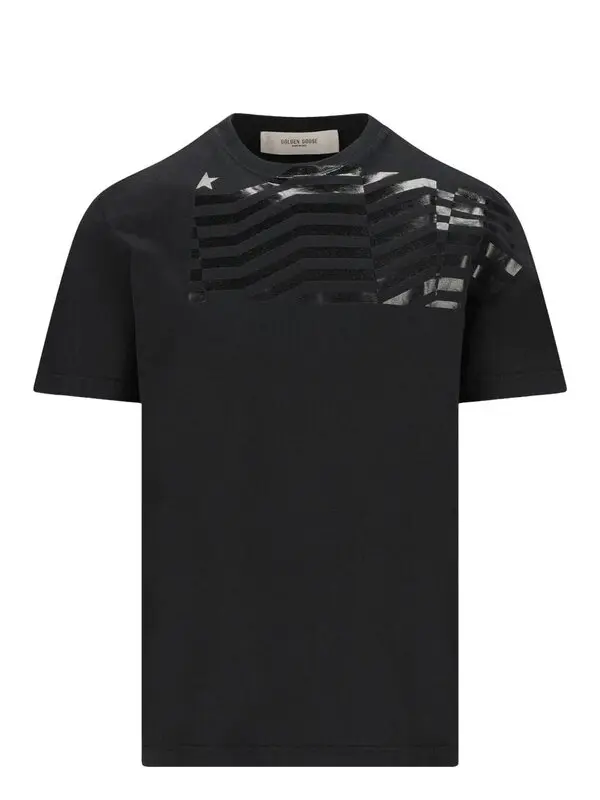 GOLDEN GOOSE Printed Cotton T-shirt - Multicolor