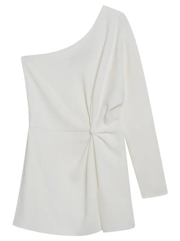 Valentino Garavani One-shoulder Silk Top - White