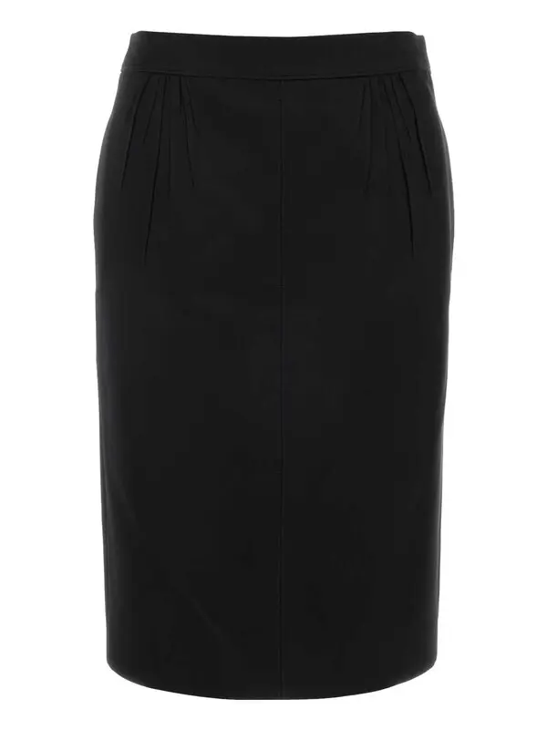 Saint Laurent Satin Skirt - Black