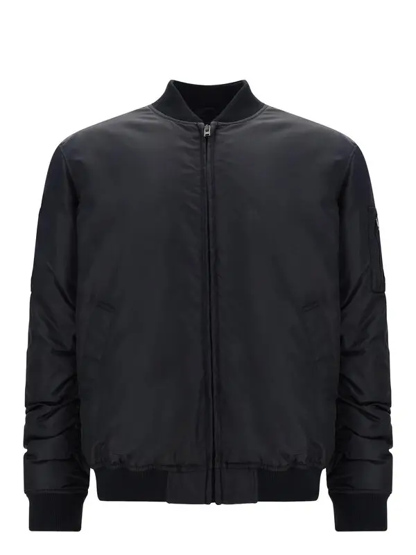 Moschino Zip-up Bomber Jacket - Black