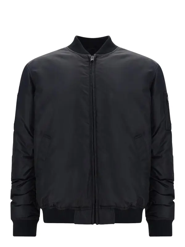 Moschino Zip-up Bomber Jacket - Black