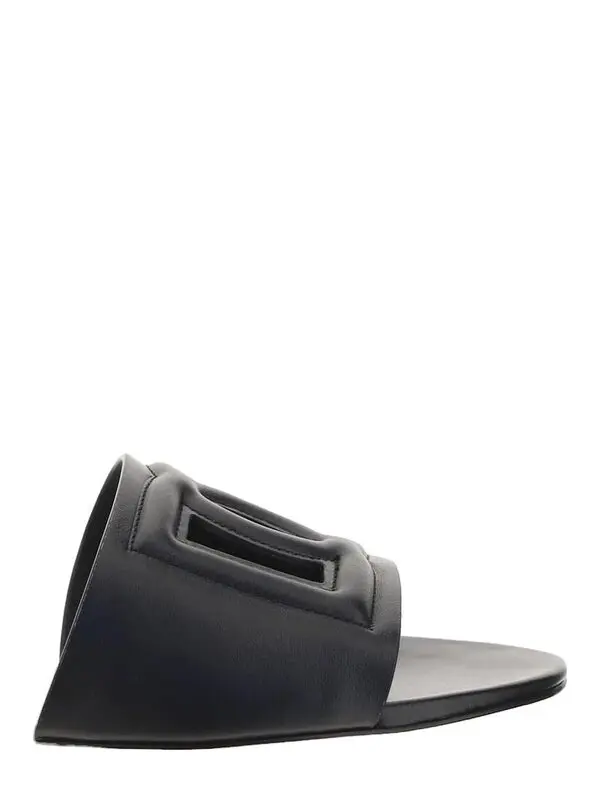 Dolce & Gabbana Millenials Leather Sandals - Black