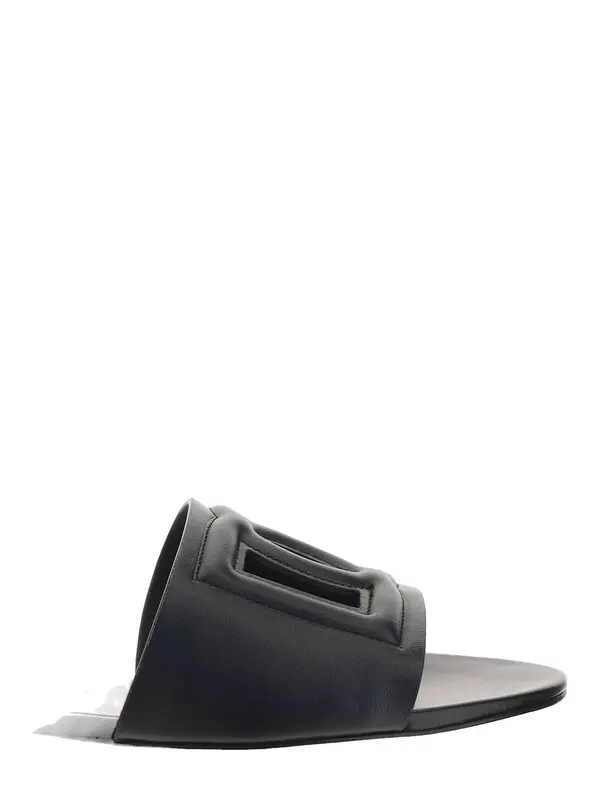 Dolce & Gabbana Millenials Leather Sandals - Black