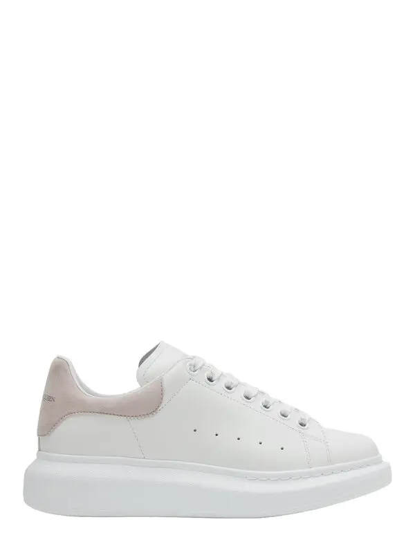 Alexander McQueen Oversized Leather Sneakers - White