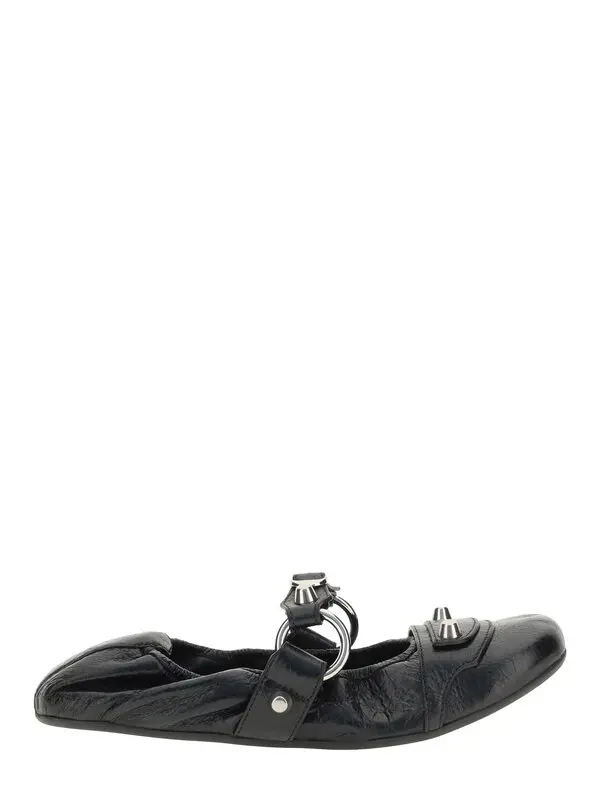 Balenciaga Arena Lambskin City Ballerinas - Black