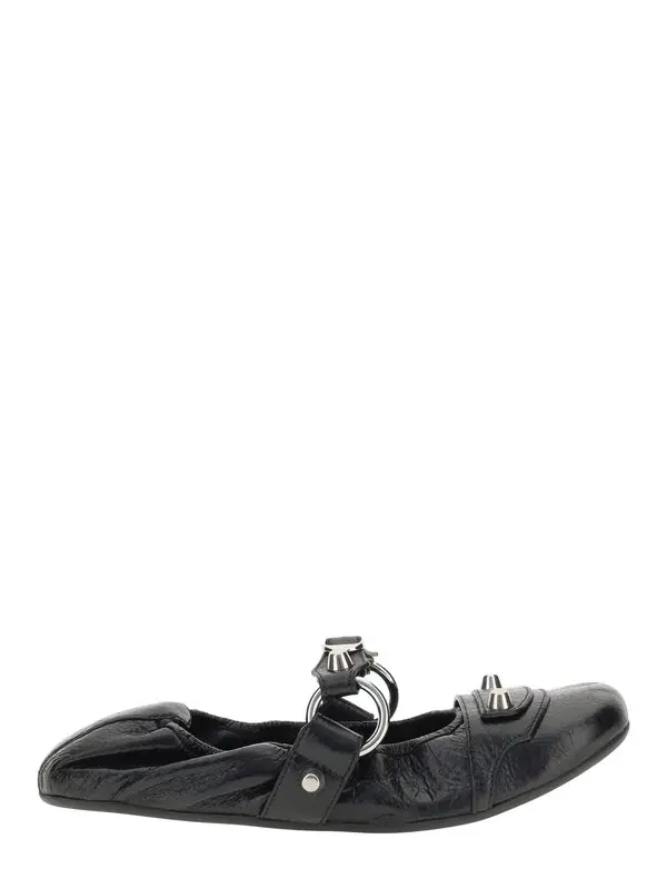 Balenciaga Arena Lambskin City Ballerinas - Black