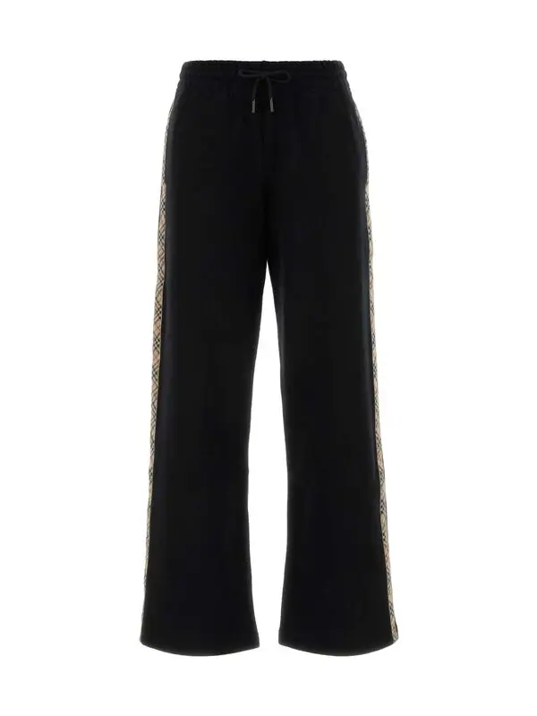 Burberry Cotton Joggers - Black