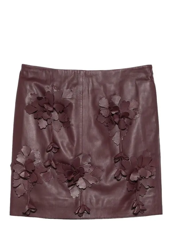 Alberta Ferretti Faux Leather Mini Skirt - Multicolor