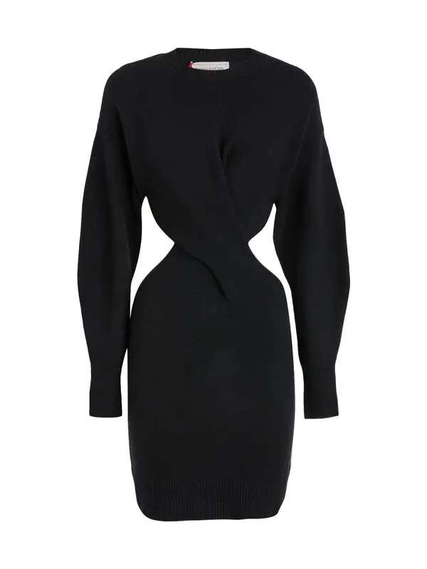 Alexander McQueen Twisted Cut-out Dress - Multicolor