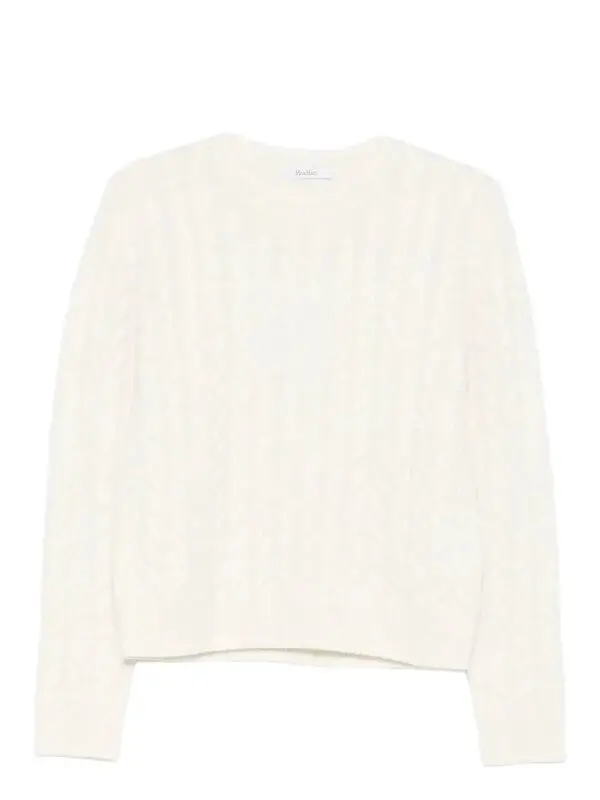 Max Mara Cashmere Cable Knit Sweater - Multicolor