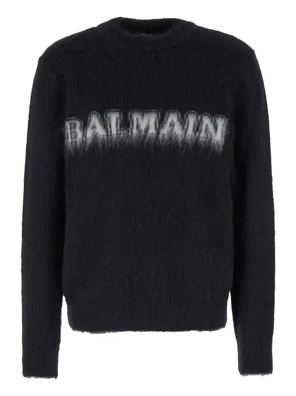 Balmain Crew Neck Pullover Knitwear - Multicolor