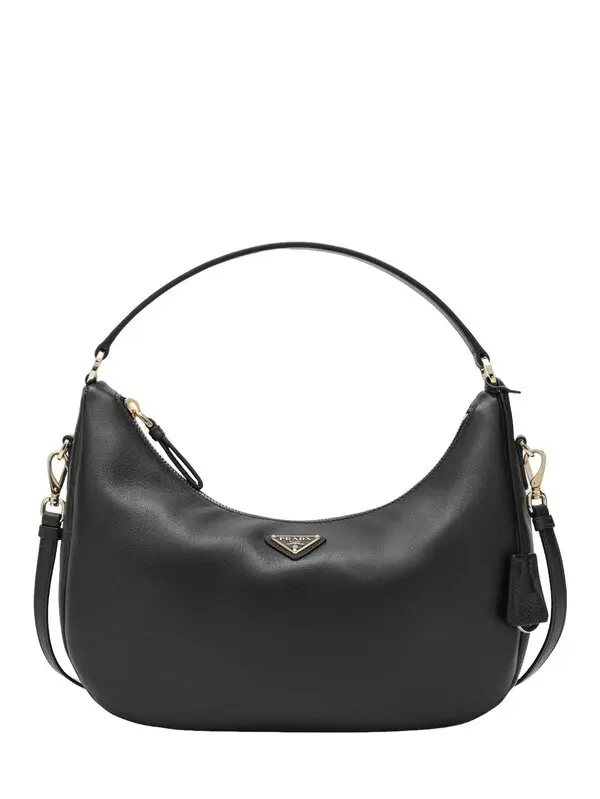Prada Leather Shoulder Bag - Black