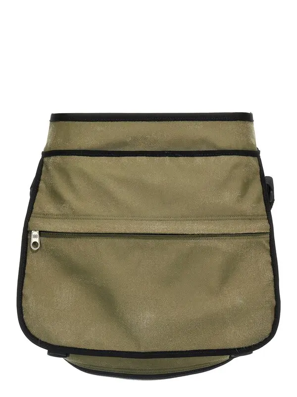 Balenciaga Nylon Canvas Backpack Mini Skirt - Green