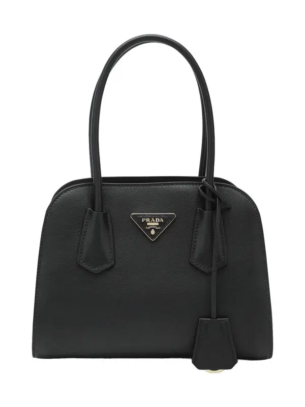 Prada Leather Shopping Bag - Black