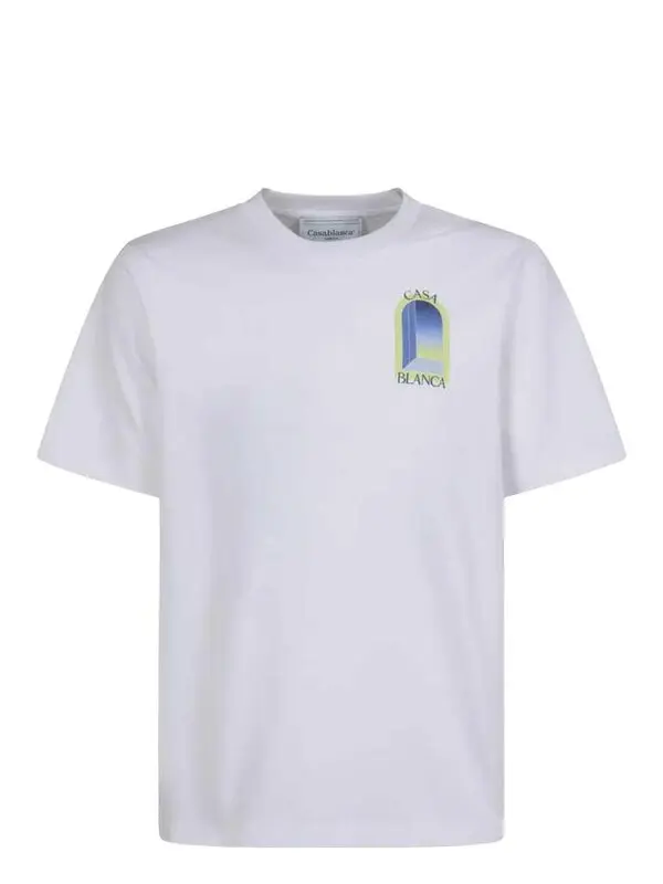 Casablanca Cotton T-shirt With Logo - White
