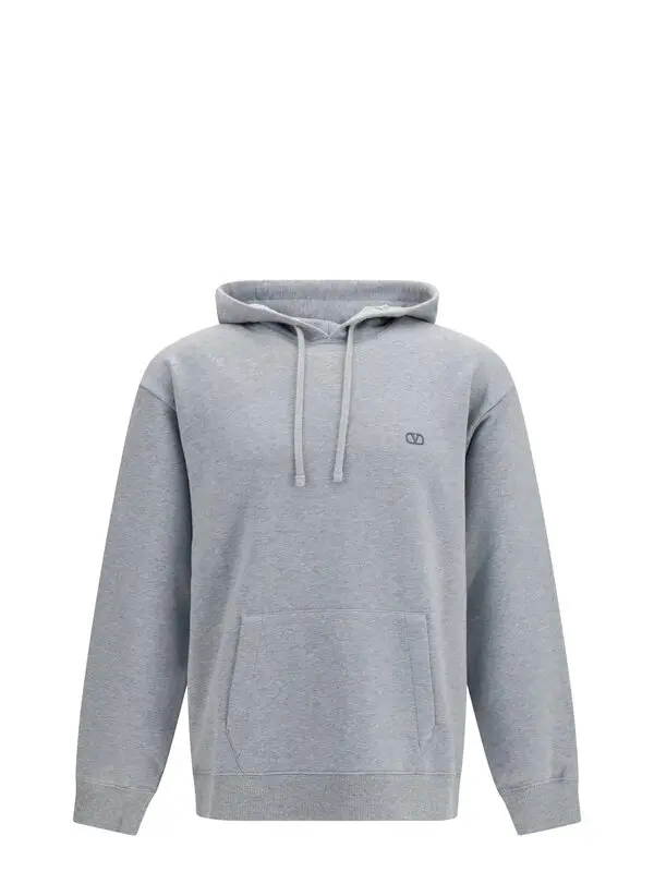 Valentino Garavani Vlogo Signature Hoodie - Gray