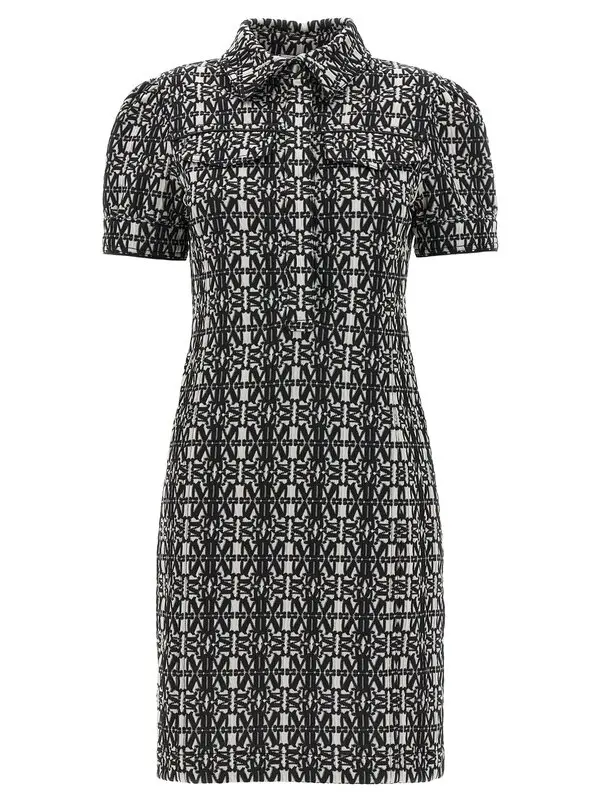 Max Mara Jacquard Logo Dress - Multicolor