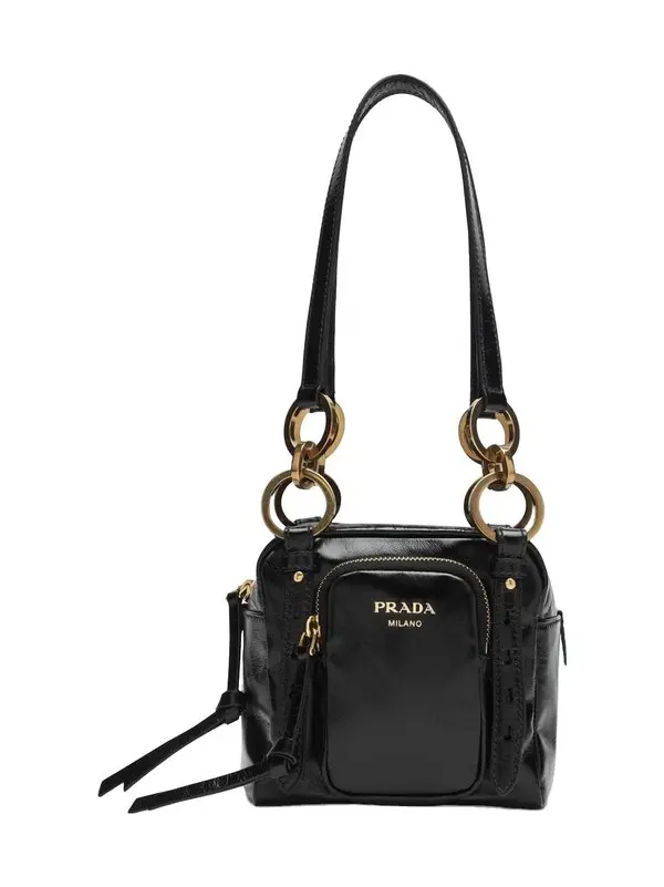 Prada Mini Dangle Handbag - Black