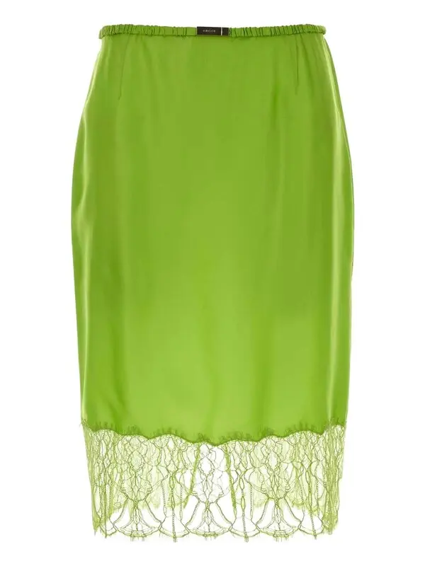 Gucci Fluo Satin Skirt - Green
