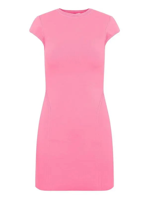 Victoria Beckham Cap Sleeve Fitted Mini Dress - Multicolor