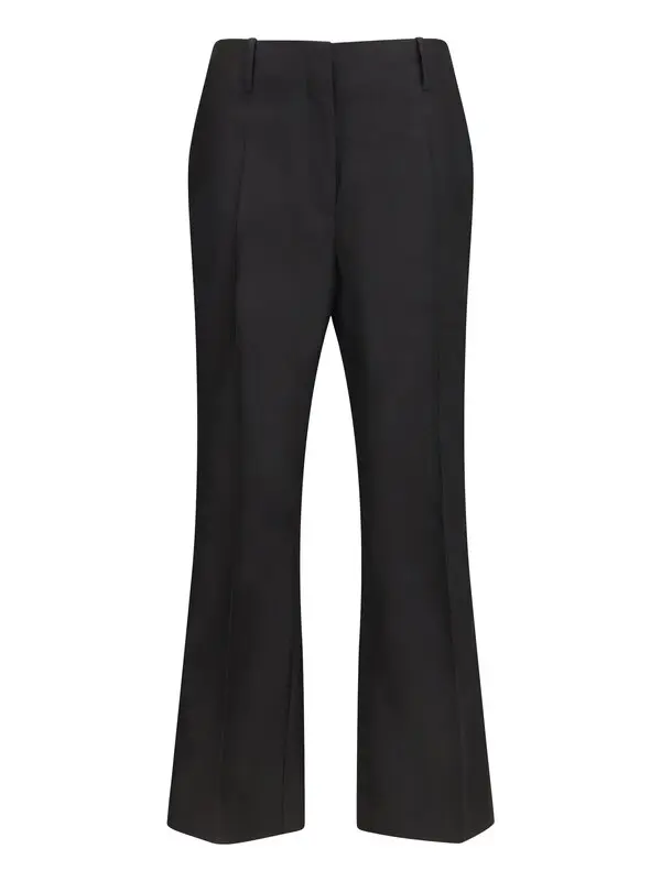 Dries Van Noten Cropped Tailored Pants - Black