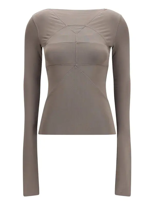 Rick Owens Temple Fitted Top - Gray