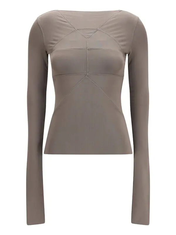 Rick Owens Temple Fitted Top - Gray