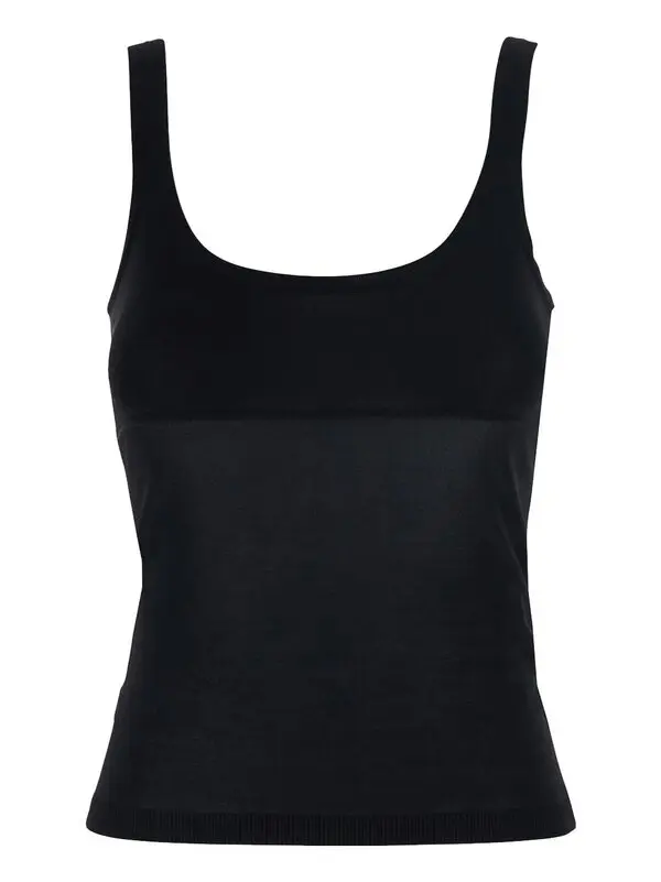 Max Mara Viscose Round Neck Tank Top - Multicolor