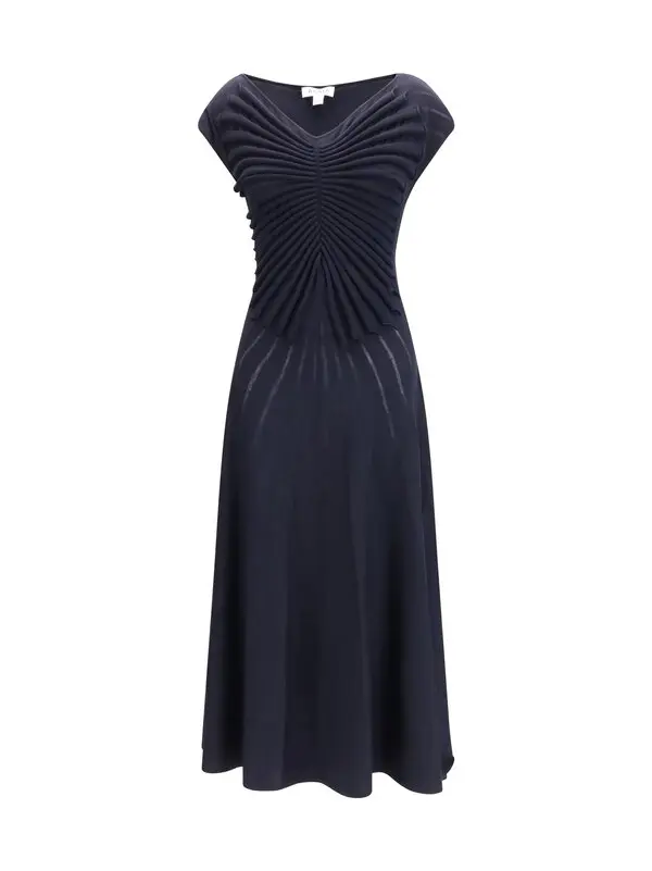 Alaïa Wool Shaping Dress - Blue