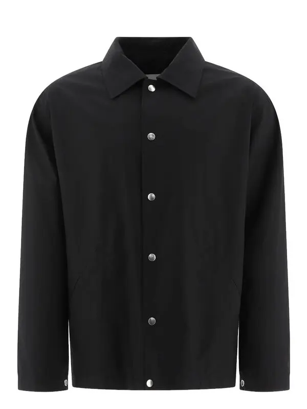 JIL SANDER Cotton Poplin Shirt Jacket - Black