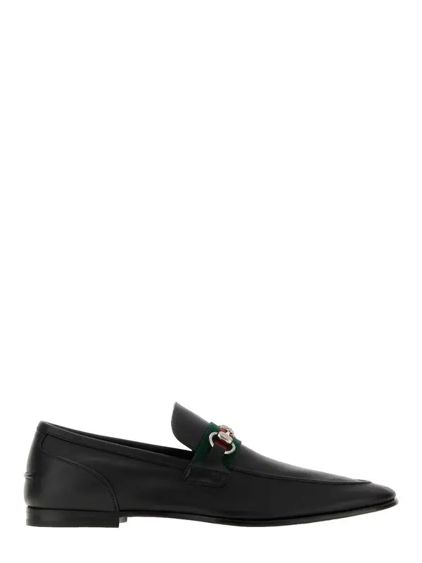 Gucci Leather Como Loafers - Black