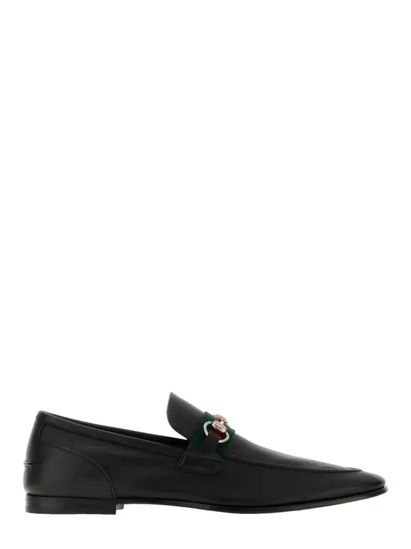 Gucci Leather Loafers - Black