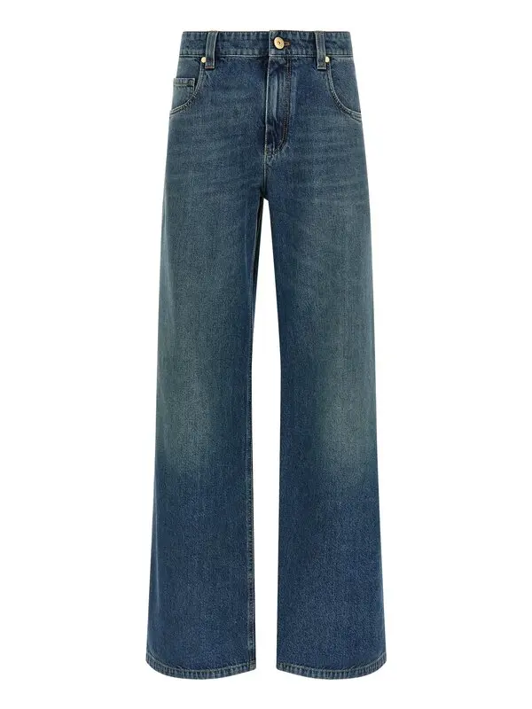 Brunello Cucinelli Stonewashed Denim Jeans - Blue