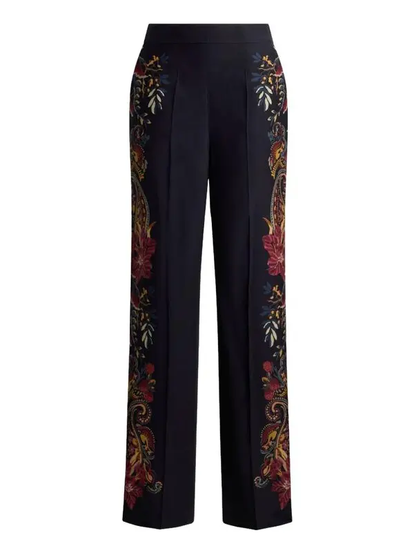 Etro Silk Trousers - Multicolor