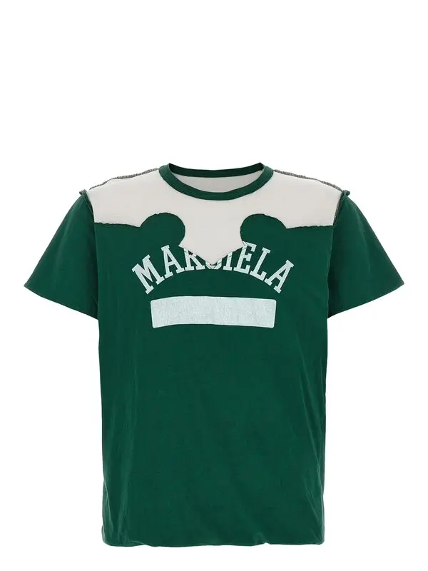 MAISON MARGIELA Western Patchwork' T-shirt - Green
