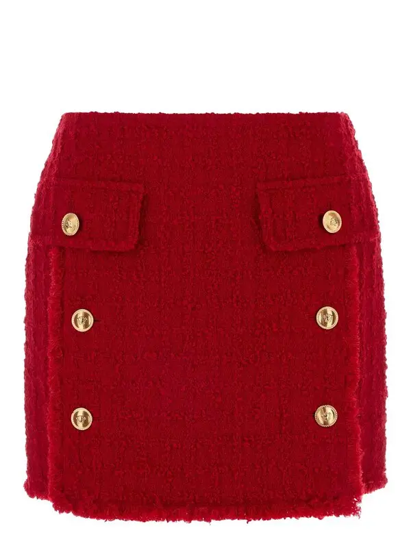 Versace Responsible Heritage Tweed Skirt - Multicolor
