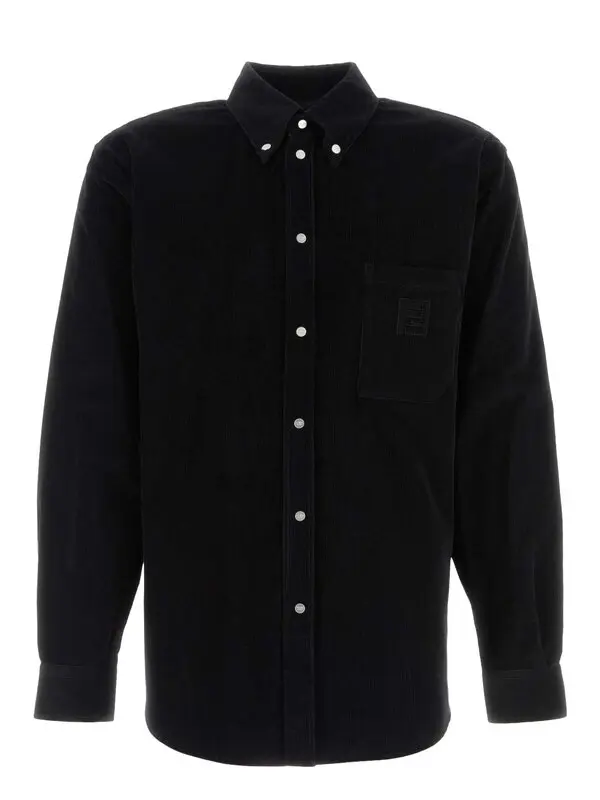 Fendi Corduroy Shirt - Black