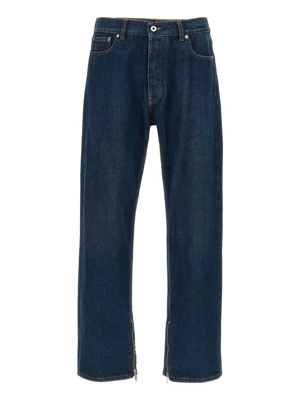 Off-White Arr Zip Skate' Jeans - Blue