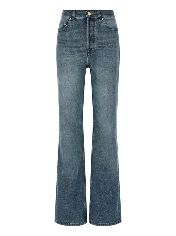 A.p.c. Romy Stonewashed Flare Jeans - Blue