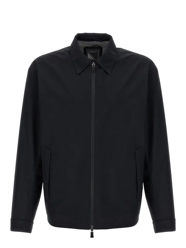 Herno Windproof Technical Fabric Jacket - Black